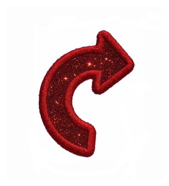Arrow Turn Back Reverse Turn Around Sign 3 Inch Sparkle - Etsy