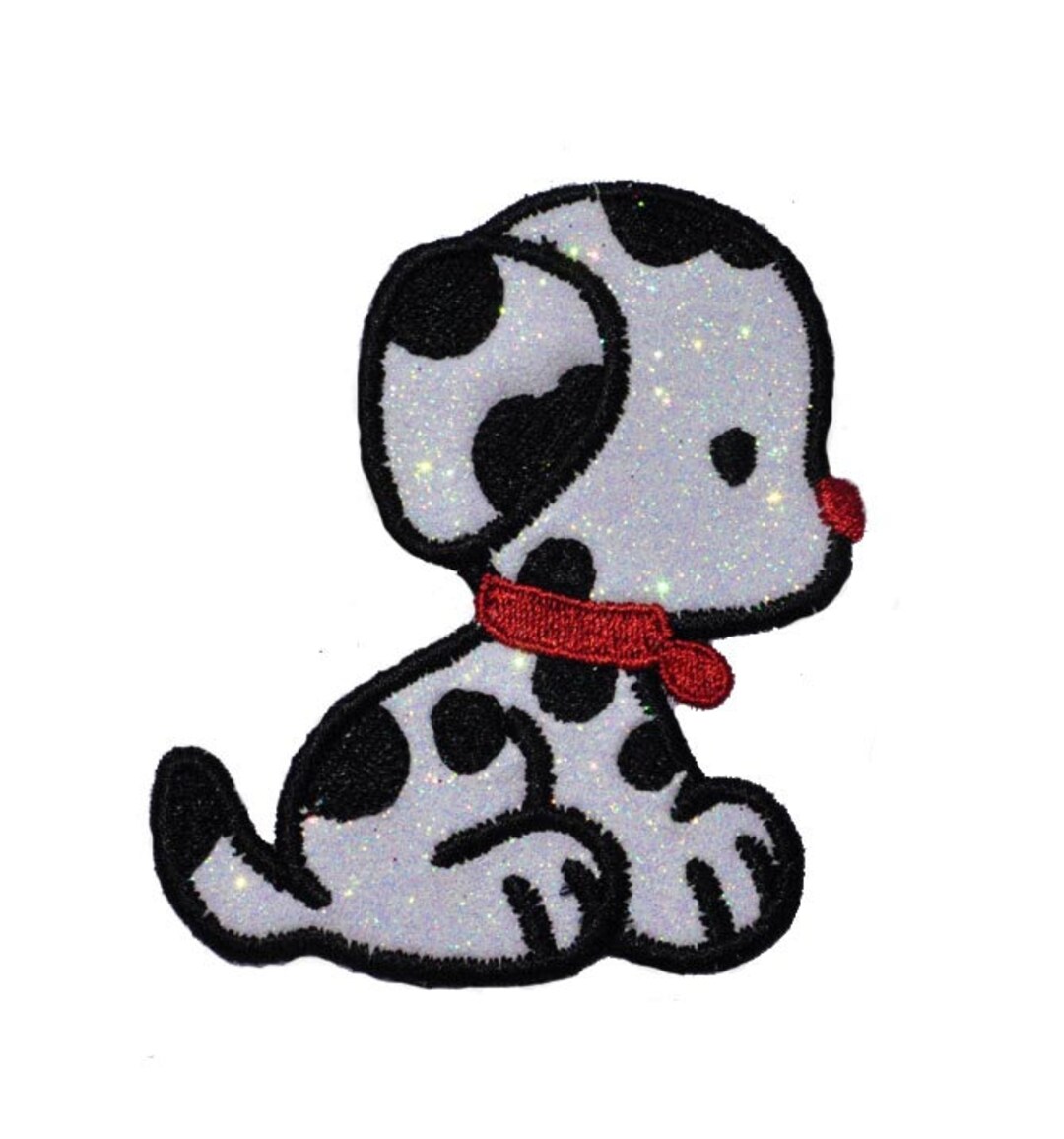 Glitter Dalmatian Puppy Iron on Patch, 3 Inch GL433 - Etsy
