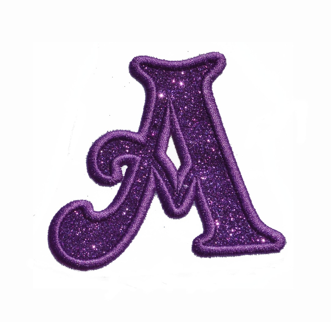 Glitter Letter Patch - Blake Font, Iron on or Sew GL338 - Etsy