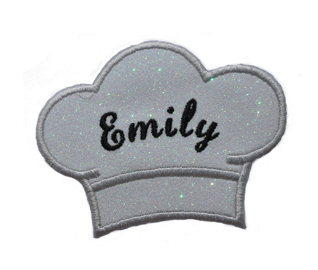Personalized Chef Baker Hat Toqe Blanche Gift Culinary Cook Patch ...