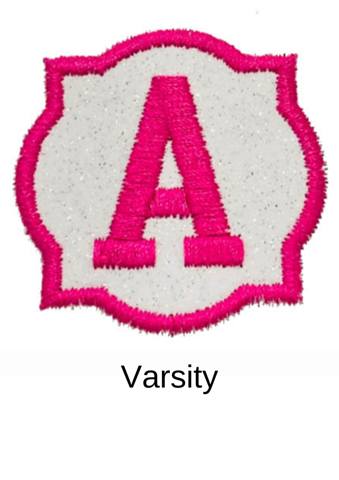 Glitter Initial Patch Glitter Patch With Initial Glitter Patch Glitter ...