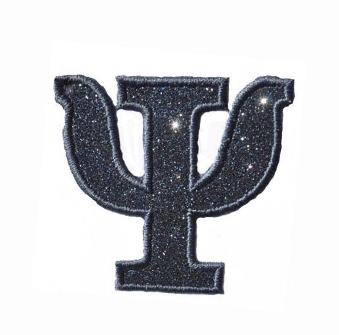 Greek Varsity Letter Symbol Glitter Sparkle Patch Iron on or - Etsy