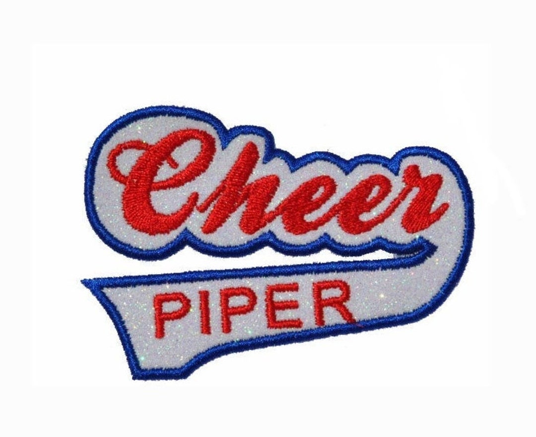 Custom Personalized Cheer Glitter Patch Cheerleading Sparkle Glitter ...