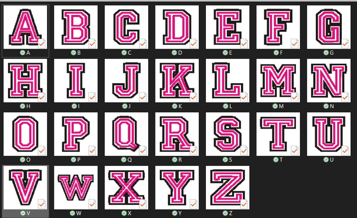Double Varsity Font Sparkle Glitter Patch Iron or Sew on - Etsy