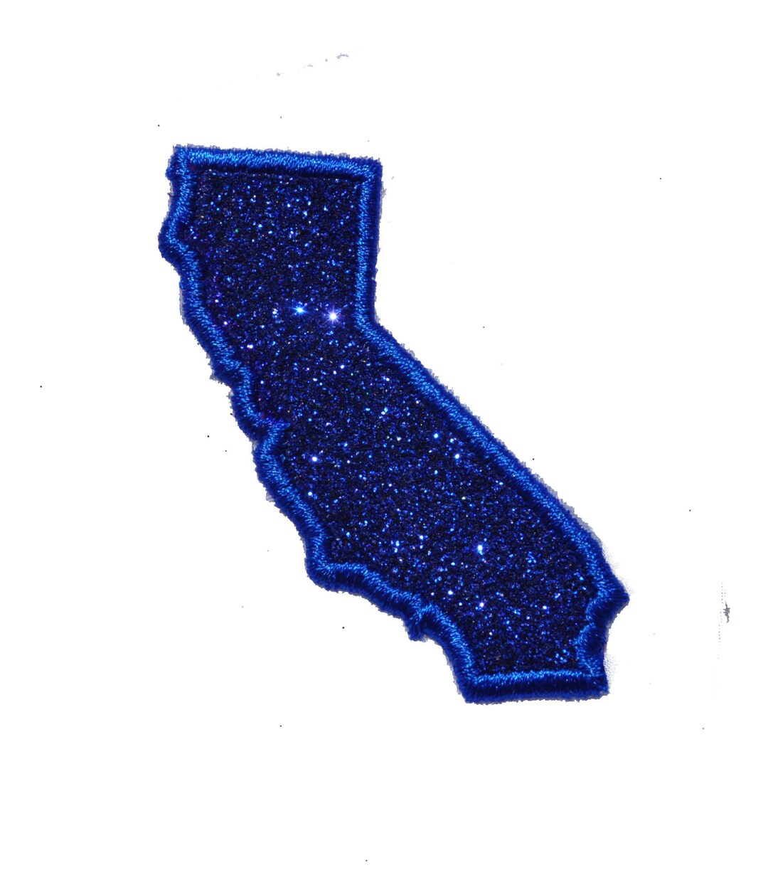 State of California 2.5 or 4 Inch Sparkle Glitter Patch - Iron or Sew ...