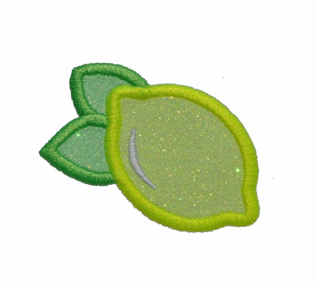Lemon Patch Lemon Glitter Patch 3 Inch Glitter Patch Iron on Patch Sew ...