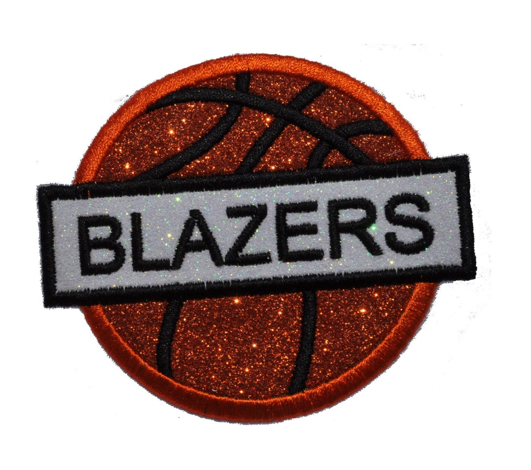 Basketball Glitter Patch Sports Team Name Tag Glitter Sparkle Letterman ...