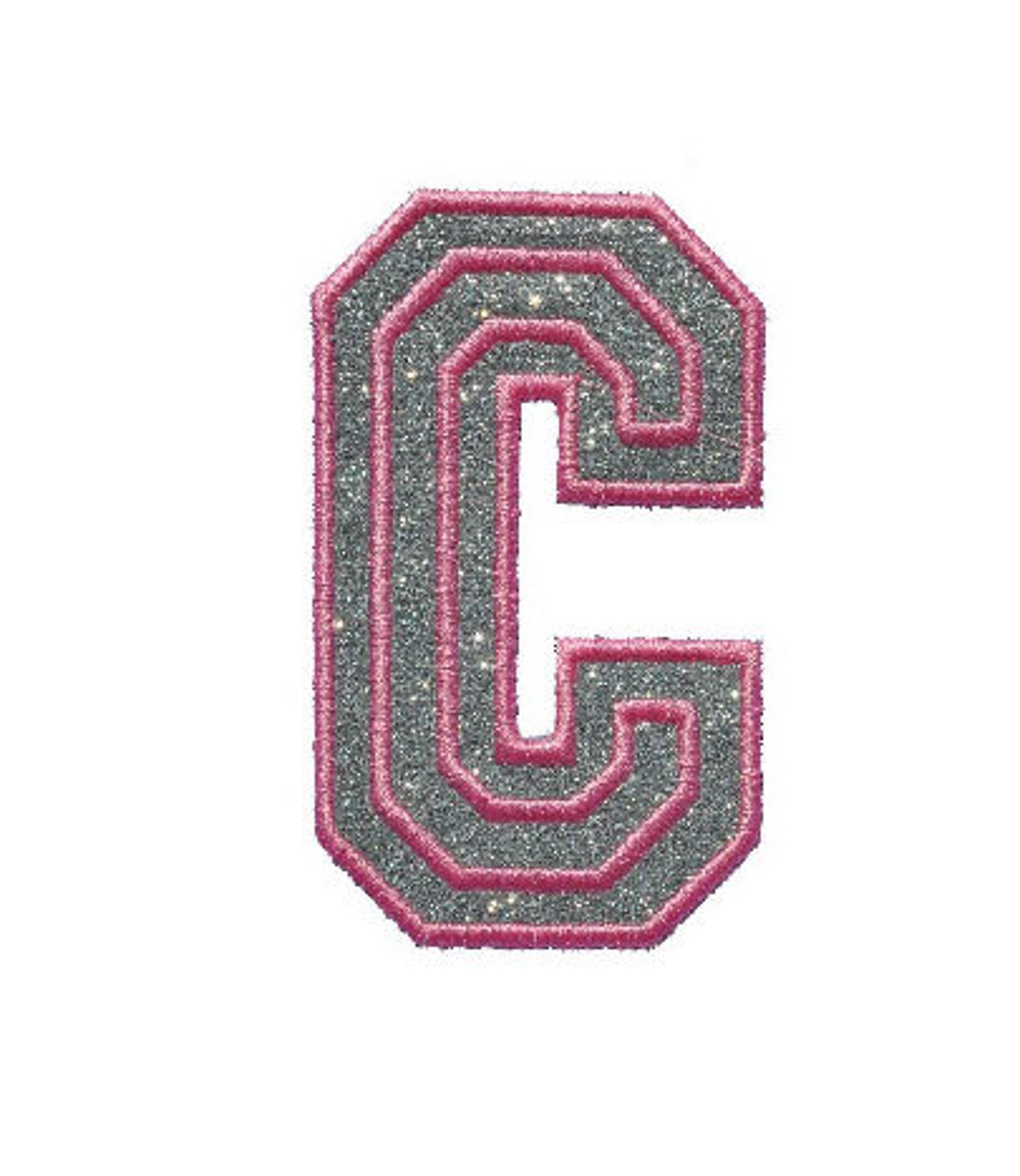 Double Varsity Font Sparkle Glitter Patch Iron or Sew on | Etsy