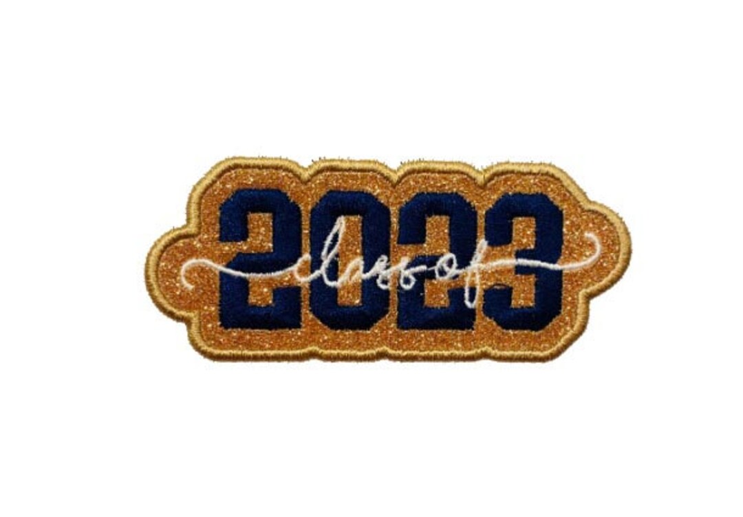 Class of 2024 Patch Iron on Graduate Glitter Patch Class of 2025 ...