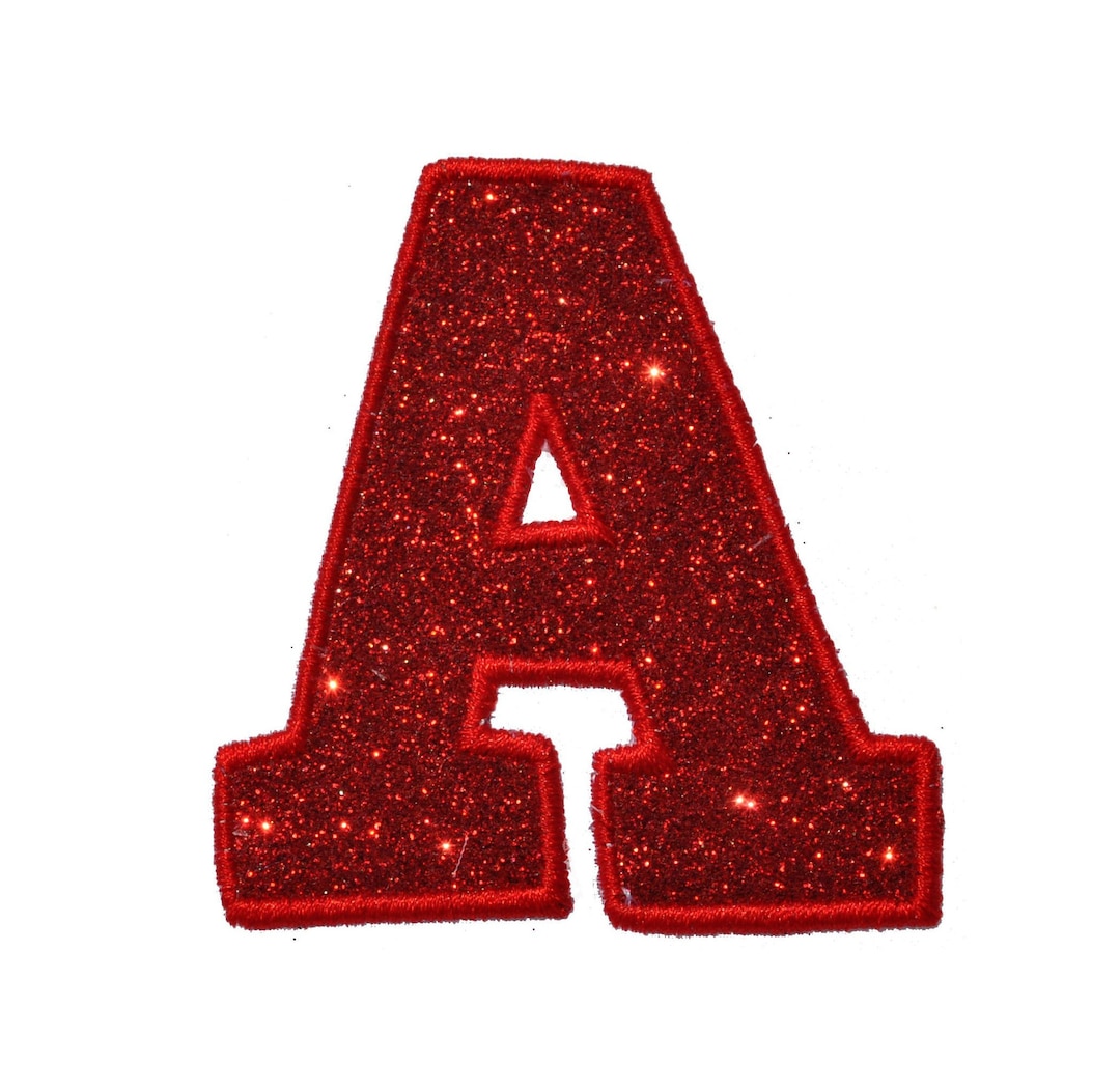 Varsity Letter Patch Glitter Patch Iron on Sew on GL228 - Etsy
