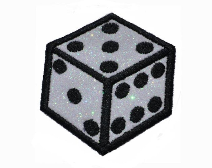 Pair of Dice Patch Lucky 7 Iron on Applique - Etsy