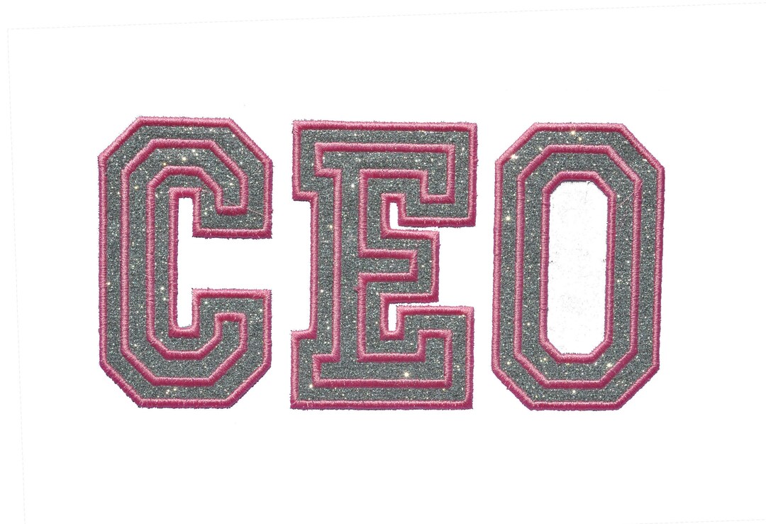 CEO Chief Executive Officer President Sparkle Glitter Patch - Iron or ...