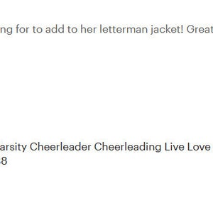 Custom Team Patch Cheerleading Squad Gift Team Spirit Wear Captain ...