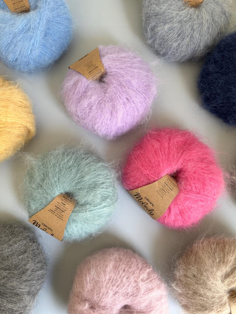 DROPS Melody Chunky Yarn: Brushed Alpaca & Merino Wool Blend - Etsy