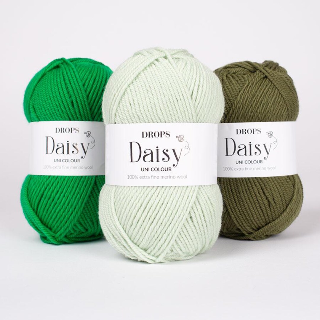 DROPS Daisy Merino Wool Yarn: DK Weight, Soft & Colorful - Etsy