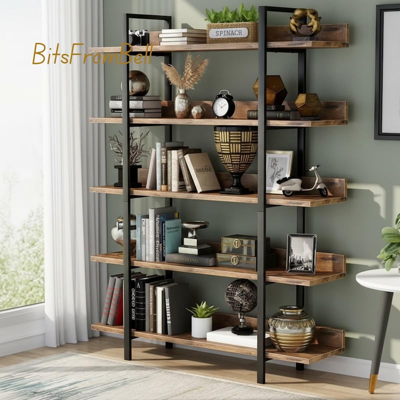 180cm Wood Bookcase - Etsy