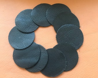 Leather Circles - Etsy