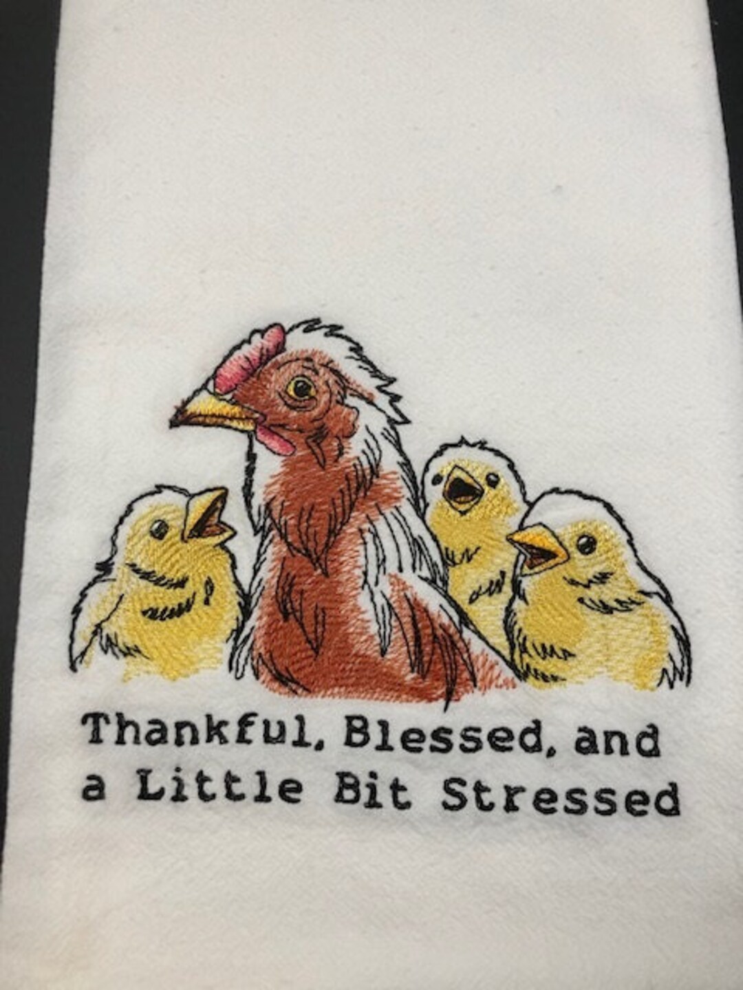 Thankful Blessed and a Little Bit Stressed. Hen and Chicks - Etsy