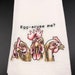 Hens "egg-scuse Me?" Chicken Flour Sack Towel. Machine Embroidered. - Etsy