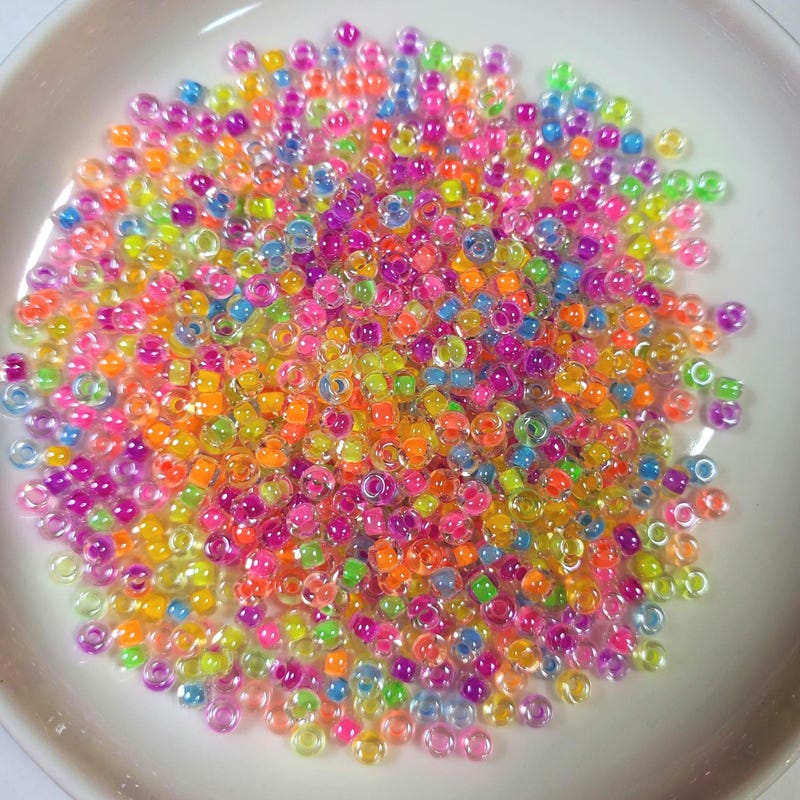 Neon Beads Seed Beads - Etsy