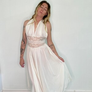 Vintage 50s, 60s, 70s, White Nightgown, Negligee, Dress, Marilyn Monroe ...