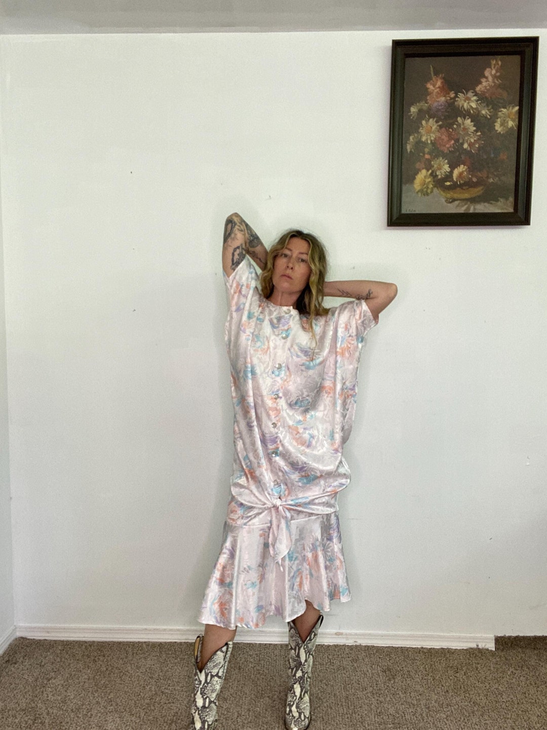 Vintage 1990s 90s, 1980s 80s, Jordan Ari, Matching Set, Shimmery, White ...