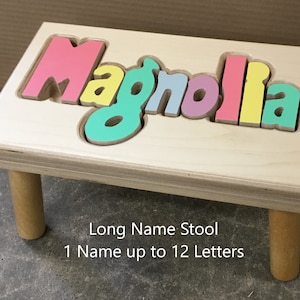 Name Puzzle Stool, Wooden Name Puzzle, Name Puzzles, Step Stool ...