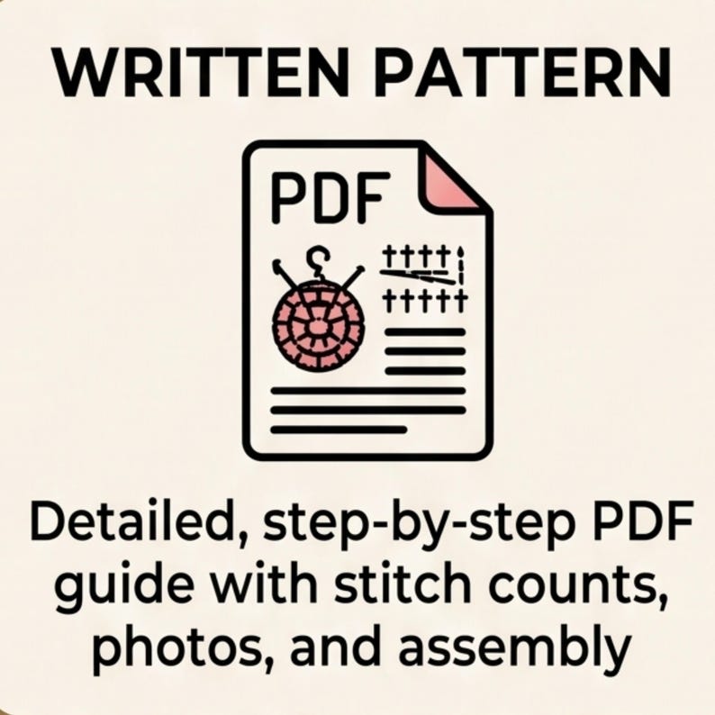 Crochet Coaster, Handmade Stuffed Animal Decor, Pattern PDF + Video ...