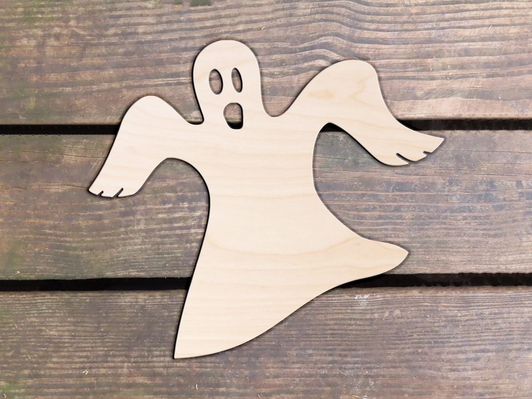 Wood Ghost Cutout, Wooden Ghost Cutout, Halloween Cutout, Wood Ghost ...
