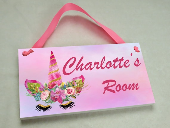 Kids Door Sign Childs Door Sign Kids Name Sign Girls Name | Etsy
