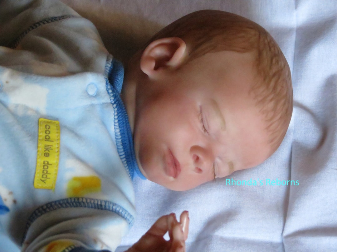 Reborn Baby Clyde Asleep, Reborn Baby Boy or Girl, Custom Reborn Baby Doll, Reborn Doll, Reborn ...