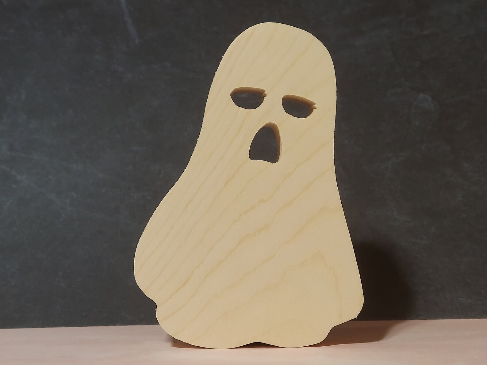 Unfinished Wood Ghost Cutout, Standing Wooden Ghost Shape, Wood ...