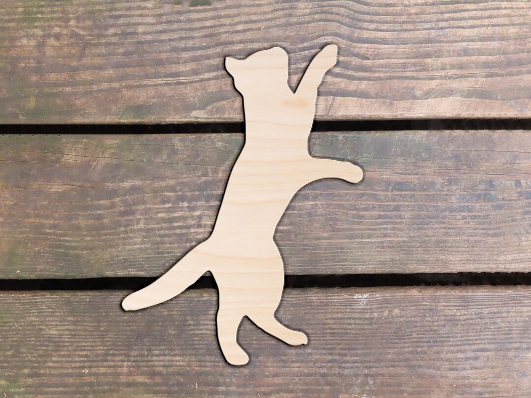 Unfinished Wood Cat Cutout, Wooden Cat Cutout, Halloween Cutout, Wood ...