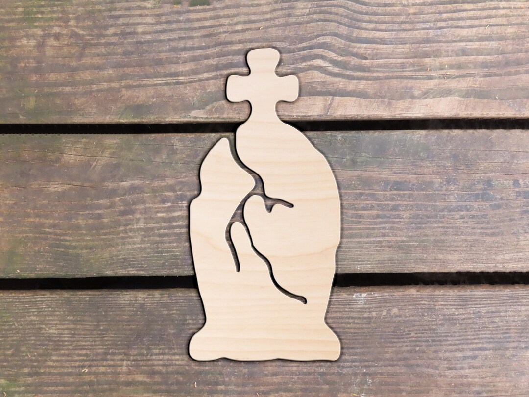 Wood Gravestone Cutout, Wooden Tombstone Cutout, Halloween Cutout, Wood ...