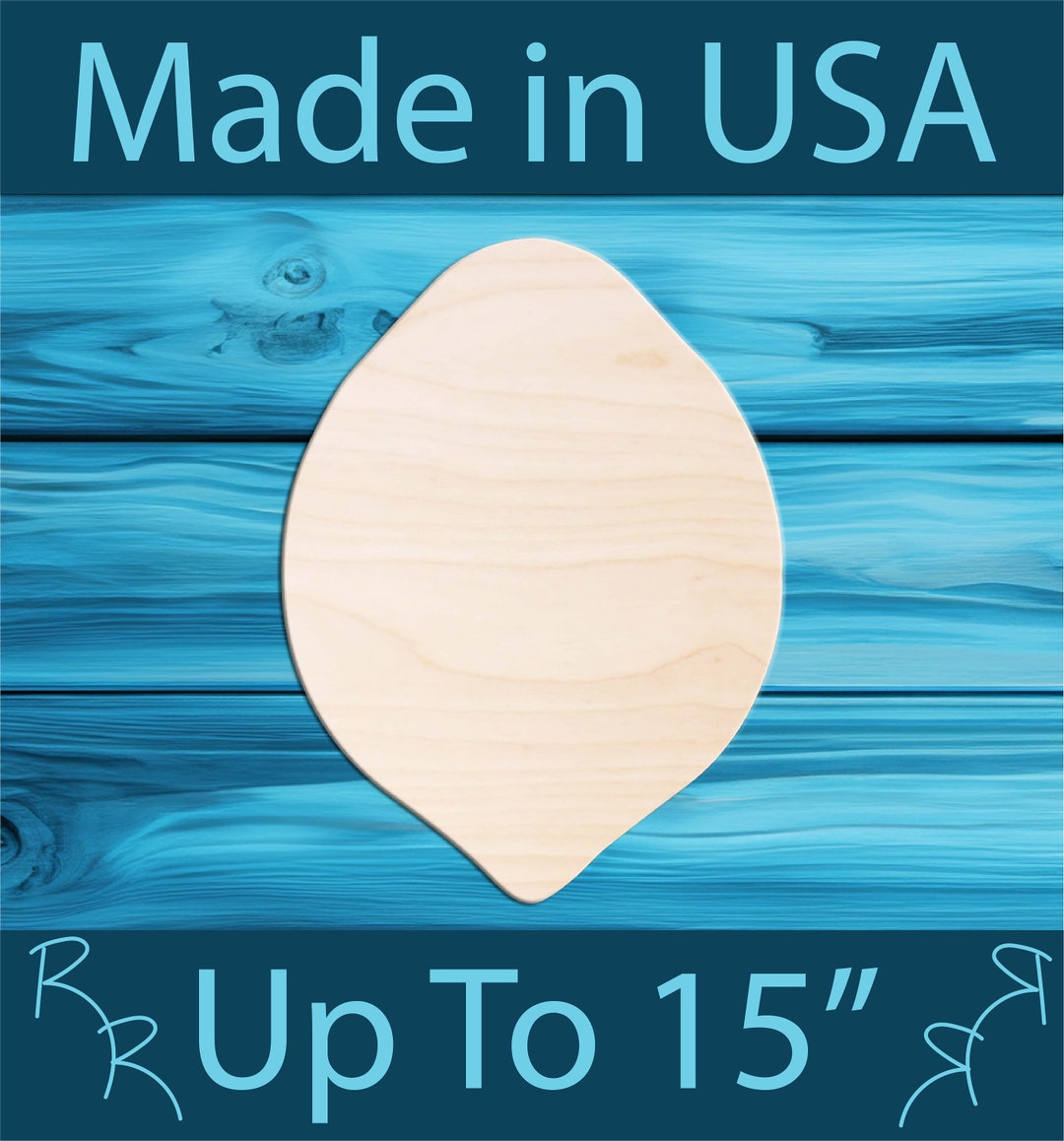 Unfinished Wood Lemon Cutout Shape. Laser Cut Wooden Summer Craft ...