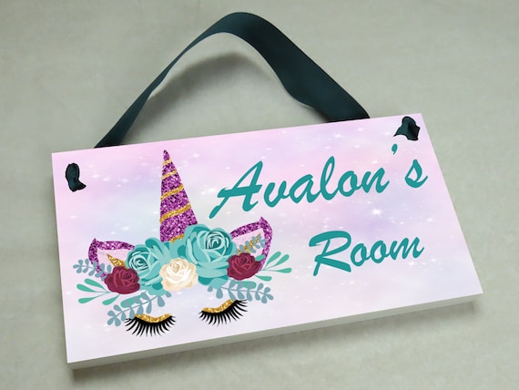 Kids Door Sign Personalized Door Sign Girls Name Kids Name - Etsy