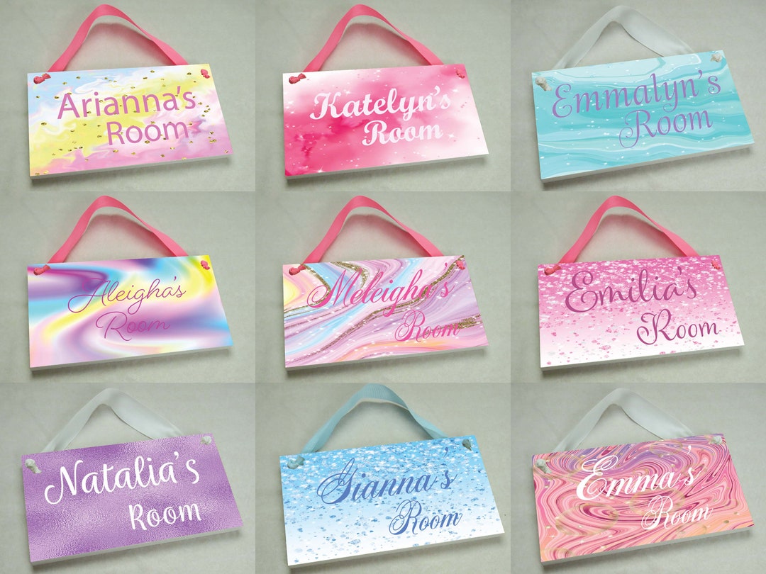 Kids Door Sign, Childs Door Sign, Kids Name Sign, Girls Name Sign, Kids ...