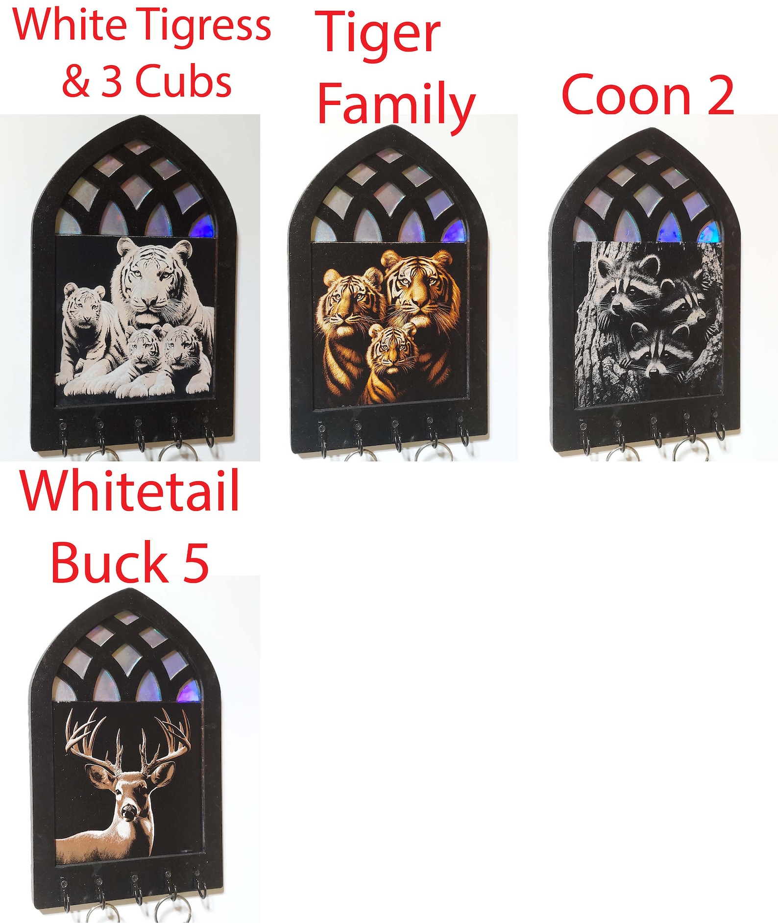 Rose Key Holder for Wall. Animals Key Hook Gift for Him. Flower Key ...