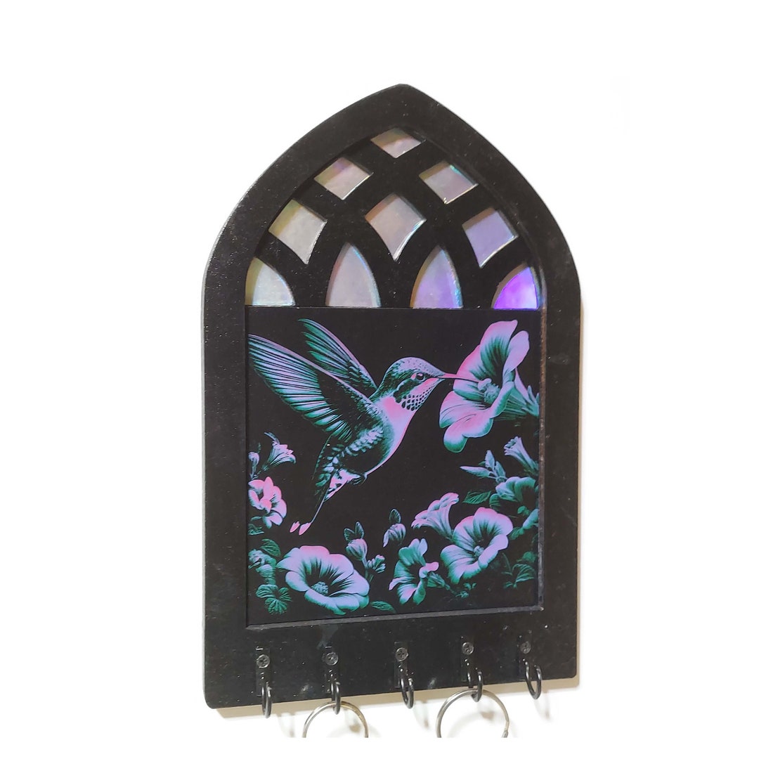 Hummingbird Key Holder for Wall. Animal Key Hook Gift for Him. Fantasy ...