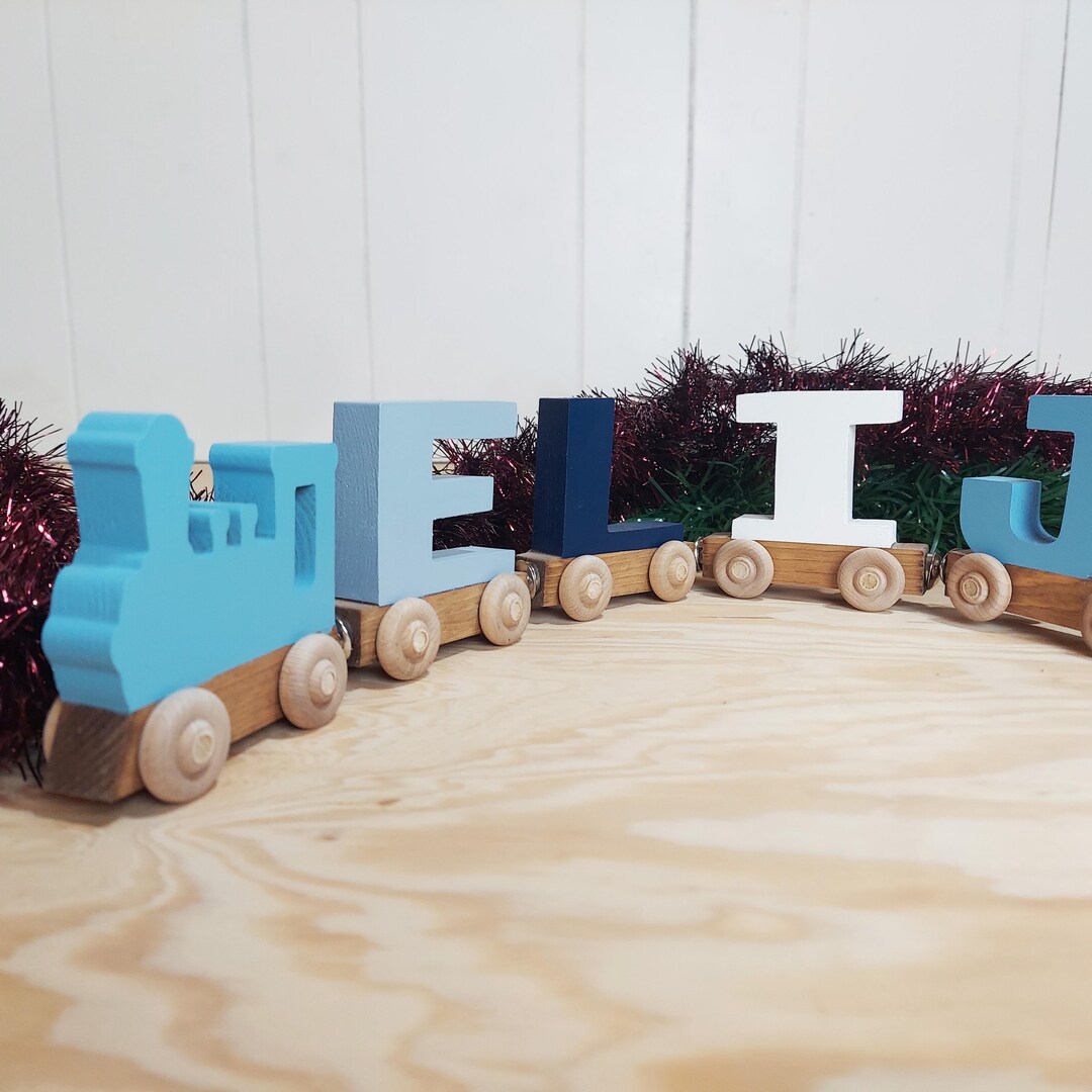 Personalized Train for Boys. Kids Letter Train Name Puzzle. Child's ...