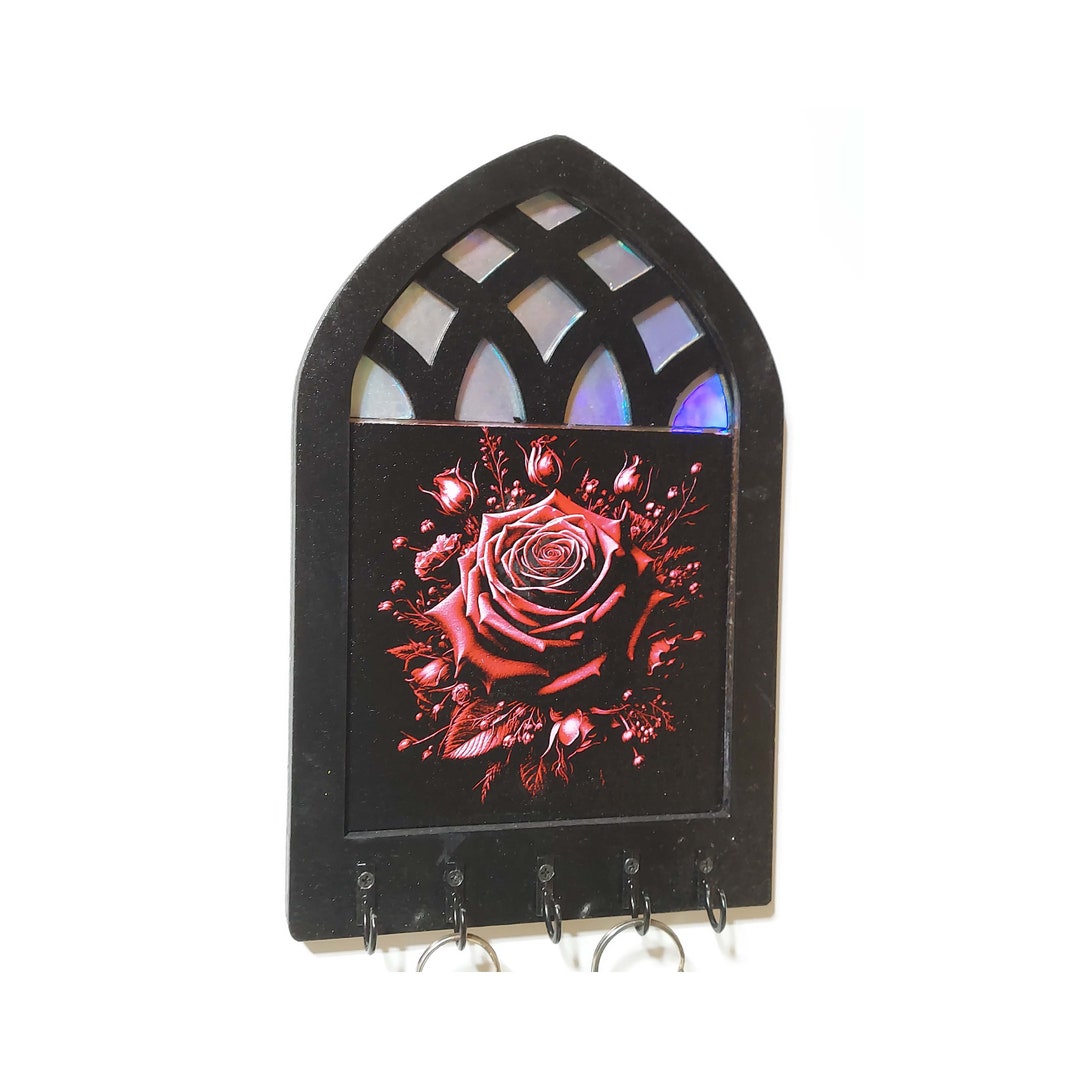 Rose Key Holder for Wall. Animals Key Hook Gift for Him. Flower Key ...