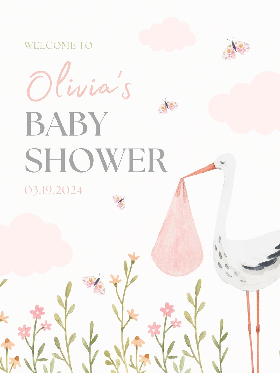 Custom Baby Shower Poster to Welcome Guests to Your Event! - Several ...