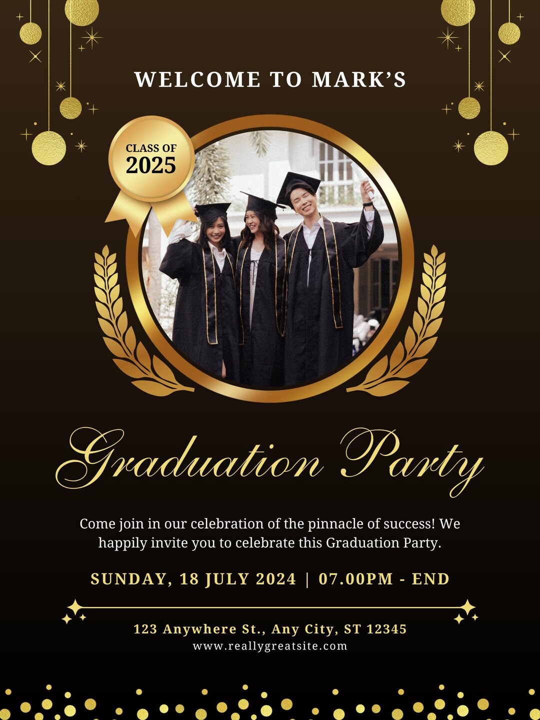 Custom Graduation Party Posters for Your Event- There Are Several ...