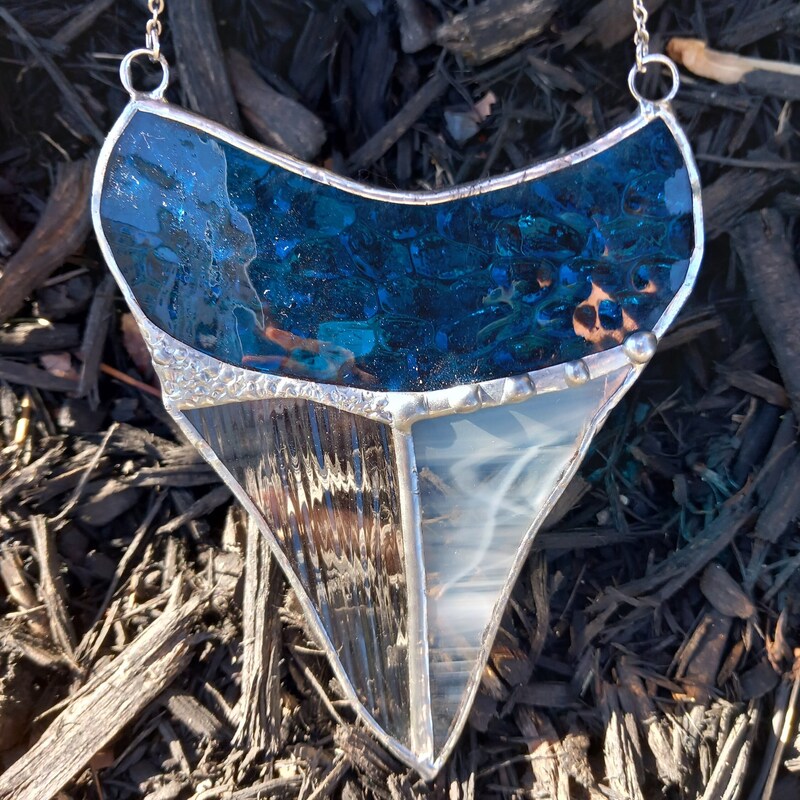 Aqua Stained Glass - Etsy