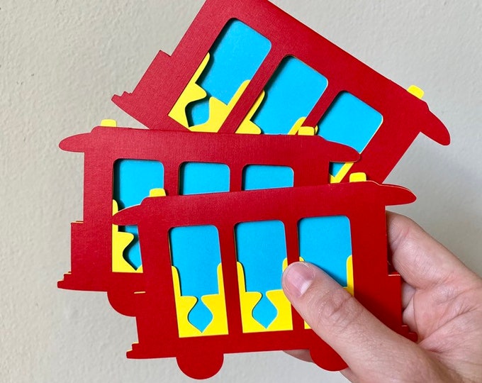 Trolley Blank Inside Card - Daniel Tiger Birthday Invitation, Thank You ...