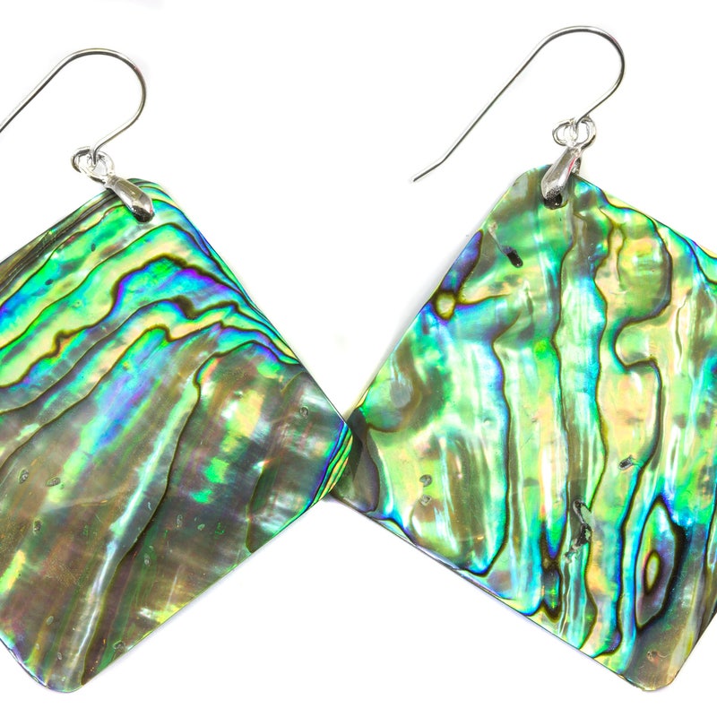 Abalone Earrings - Etsy