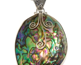 Long Abalone Necklace - Etsy