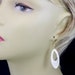 Mother of Pearl Earrings White Shell Oval Shaped Circle Teardrop ...