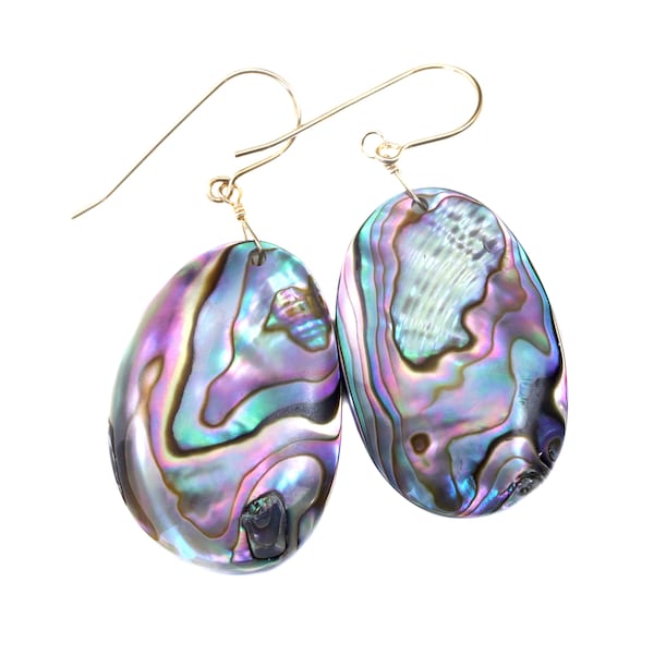 Paua Shell Earrings - Etsy