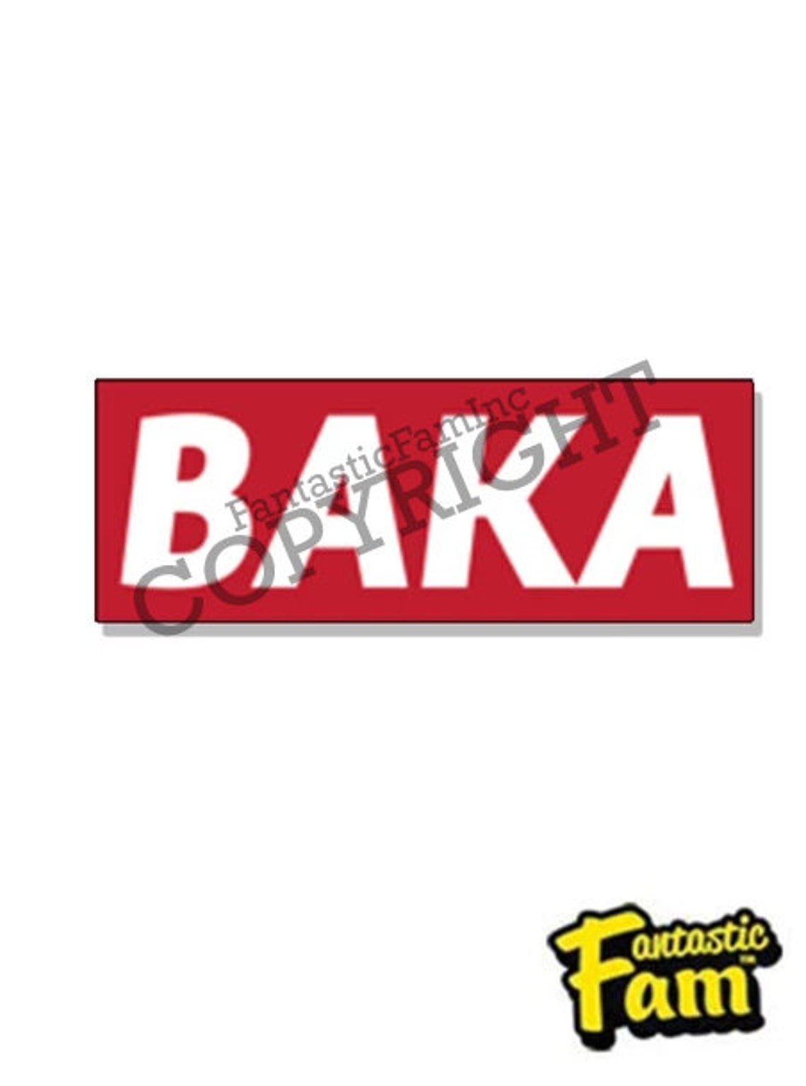 BAKA Sticker - Etsy